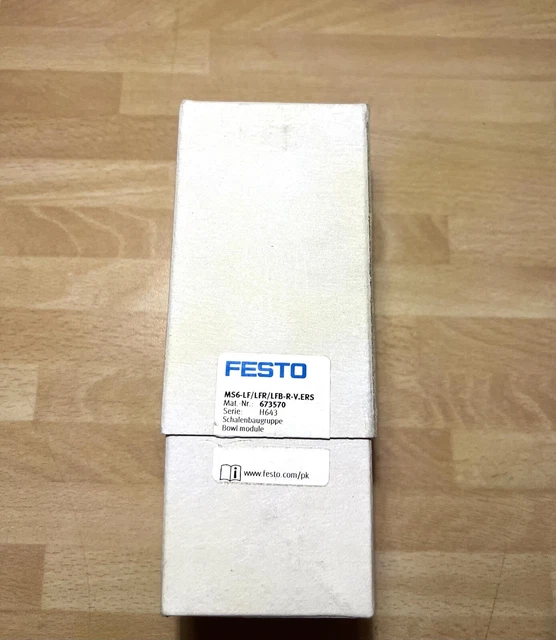 1X FESTO MS6-LF/LFR/LFB-R-V.ERS Filter Regulator Nr. 673570 Pneumatik ...