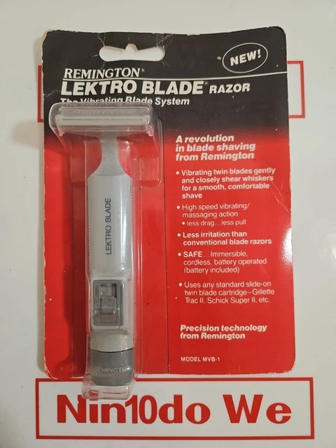 REMINGTON LEKTRO BLADE Vibrating Razor Model MVB-1 =VINTAGE RETRO ...