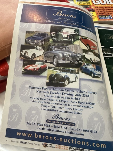 CLASSIC CARS FOR Sale - Guide To Prestige Classics £7.63 - PicClick UK