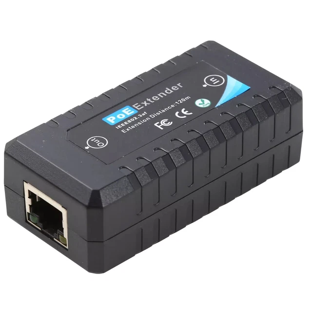 NEW 1 PORT POE Extender 10/100Mbps with IEEE 802.3Af Standard Input ...