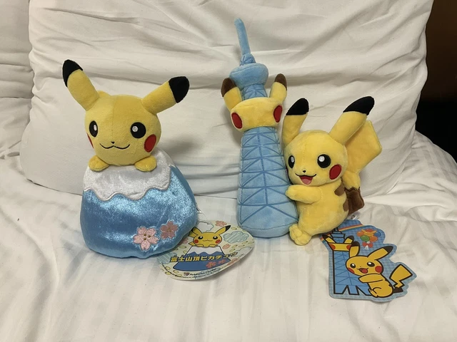 PIKACHU PLUSH MOUNT FUJI+ PIKACHU TOKYO SKYTREE POKEMON CENTER GOTEMBA ...