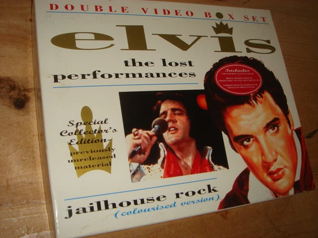 ELVIS PRESLEY DOUBLE VHS box set Lost Performances/Jailhouse Rock with ...
