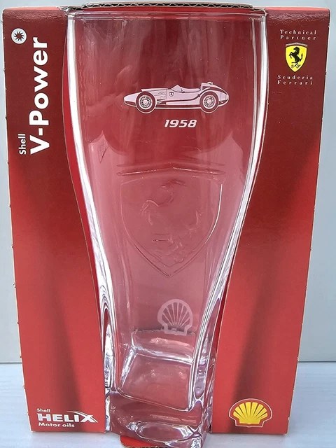 FERRARI F1 WORLD Champion 1958 Mike Hawthorn Shell V-Power Glass 2 of 6 ...
