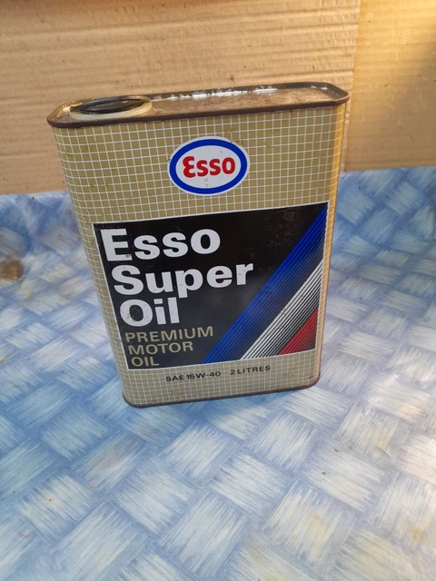 ANCIEN BIDON HUILE vide esso super oil premium EUR 9,90 - PicClick FR