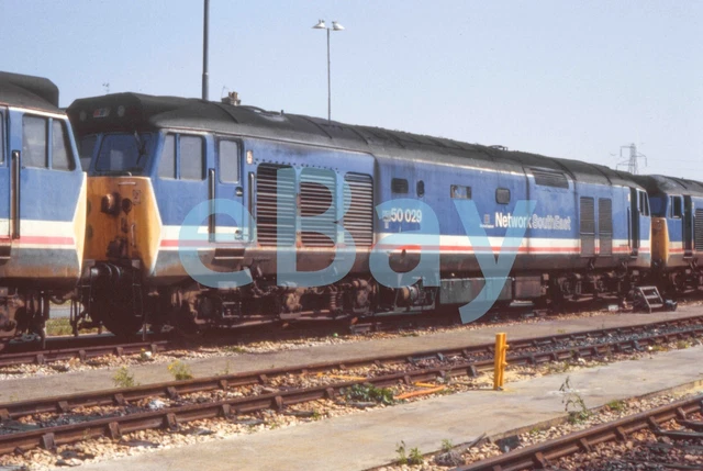 35MM RAILWAY SLIDE of Class 50 50029 @ Laira T&RSMD Copyright to Buyer ...
