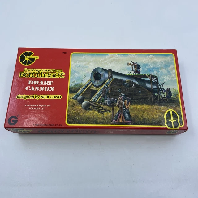 GRENADIER MODELS FANTASY Warriors Battleset Dwarf Cannon 9007 No ...