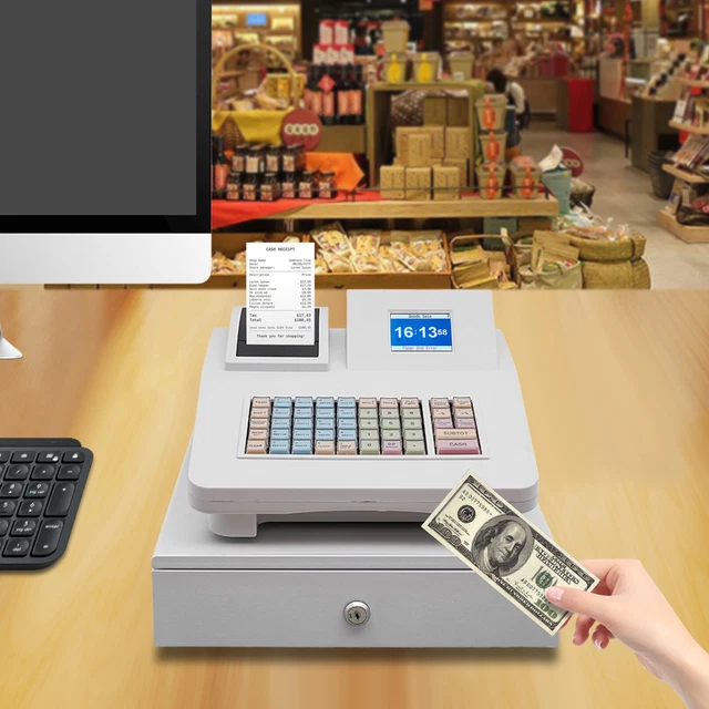 ELECTRONIC CASH REGISTER Pos System Supermarket Bar Retail Shop with ...