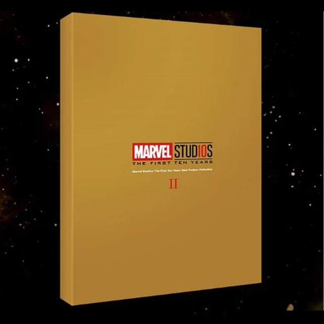 MARVEL STUDIOS TEN Years Anniversary Limited Rare Gold Posters ...
