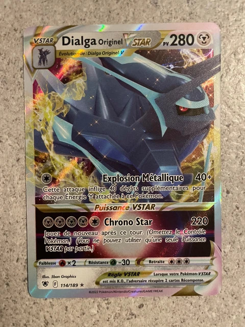 CARTE POKÉMON DIALGA Originel VSTAR 114/189 Astres Radieux FR EUR 10,00 ...