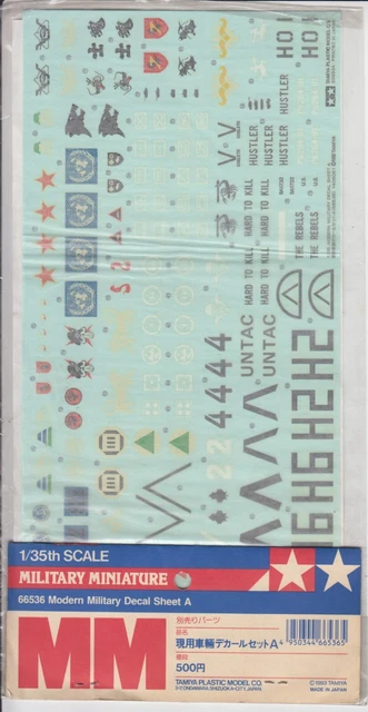 TAMIYA 1/35 MAQUETTE REF 66536 DECALS SIGNES MILITAIRES MULTI NATION ...
