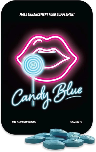 CANDYBLUE MAX STRENGTH 1000mg Tablets x10 Fast Acting Performance ...