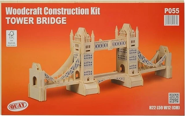 WOODCRAFT CONSTRUCTION KIT - Tower Bridge London Wooden 3D Model For ...