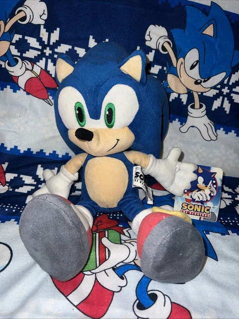 RARE SONIC THE Hedgehog 14 Inch Sonic Plush Soft Toy 2013 Sega Prize ...