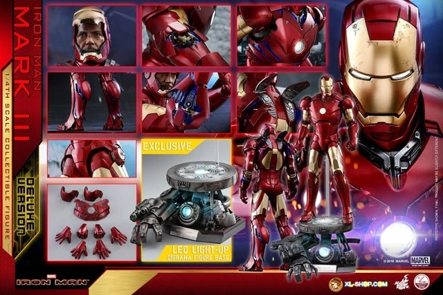 IRON MAN 1/4 Deluxe Mark III Hot Toys QS012 EUR 600,00 - PicClick ES