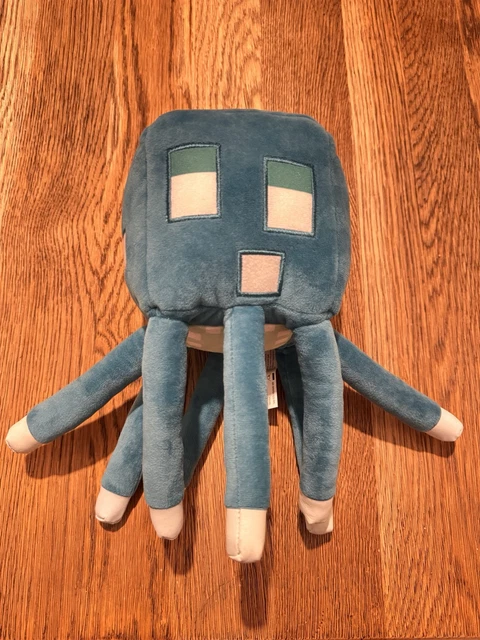 VERY RARE MINECRAFT GLOW SQUID Mattel Plush Mojang Soft Toy LIGHTS ...