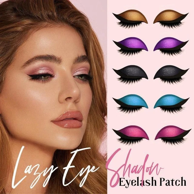 🔥LAZY EYE SHADOW Eyelash Patch,3 In1 Eye Makeup Stickers EUR 2,18 ...