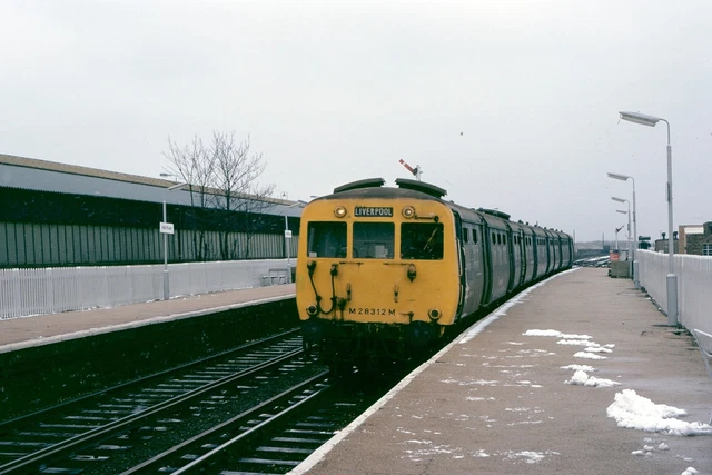 BRITISH RAIL CLASS 502 (28312) Hall Road Station March 1979 Rail Photo ...