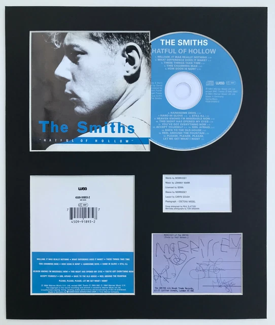 THE SMITHS - Signed Autographed - HATFUL OF HOLLOW - Album Display £30. ...