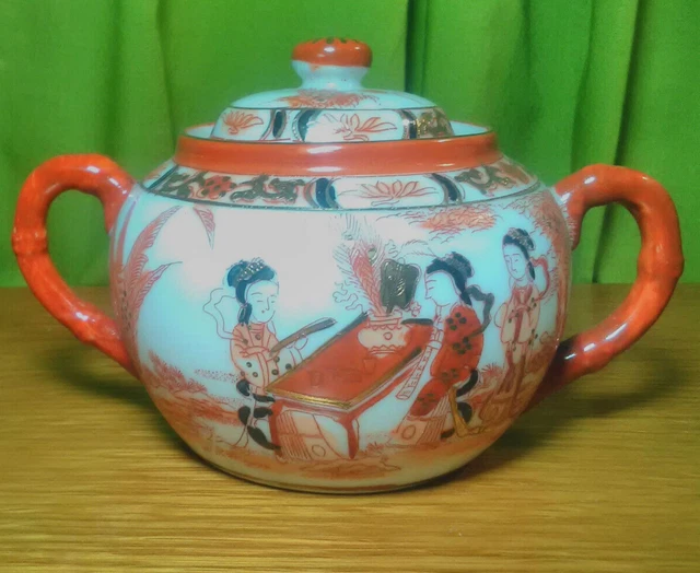 JAPAN PORZELLAN ZUCKERDOSE Nippon Tokusei Morimura Noritake frühe Showa ...