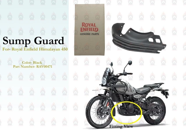 ABS PLASTIC &BLACK Sump guard For Royal Enfield New Himalayan 450" £93. ...
