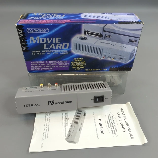 PLAYSTATION 1 PS1 Gamers Movie Card VCD PSone Vintage Topking Hong Kong ...
