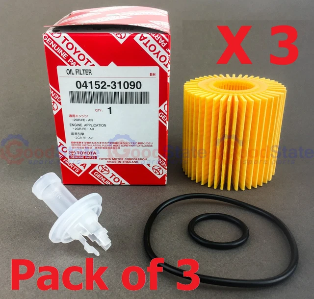 GENUINE ALPHARD GGH20 AYH30 AGH35 AGH30 2.5 3.5 Oil Filter Pack x3 Ref ...