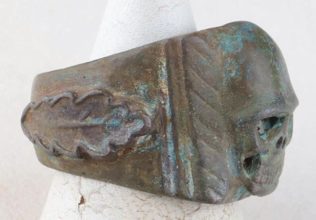 PARATROOPERS HELMET SKULL Ring Special FORCE Luftwaffe WWII Shock ...