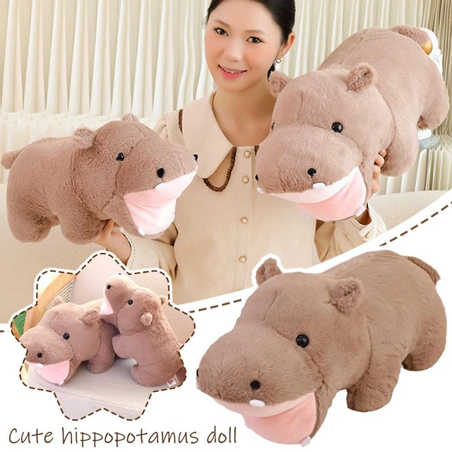 CUTE HIPPOPOTAMUS DOLL Soft Plush Hippo Jumping Pig Toy I9Z0 £11.62 ...
