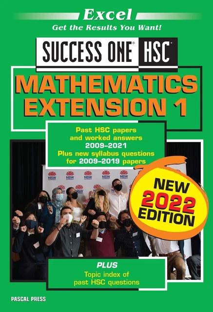 EXCEL SUCCESS ONE HSC Mathematics Extension 1 2022 Edition $41.95 ...