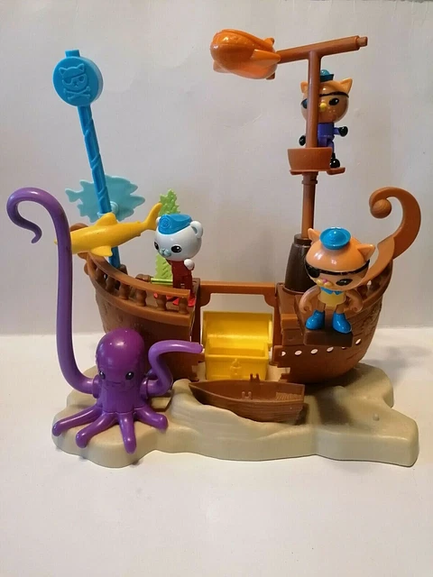 OCTONAUTS KWAZII’S SHIPWRECK Playset Figures Sea Creatures Treasures ...