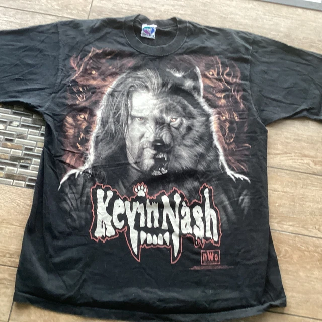 VINTAGE WCW KEVIN Nash NWO Liquid Blue Tee Size XL WWF WWE $100.00 ...
