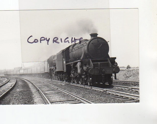 RAIL PHOTO LMS 460 Black 5 45202 Saxby Curve Leicestershire MR Melton ...