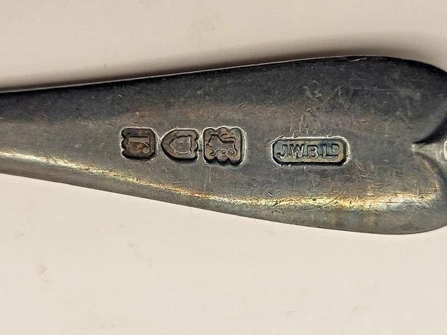 VICTORIAN STERLING SILVER Spoon J.W. Benson London 19.76g Hallmarked c ...