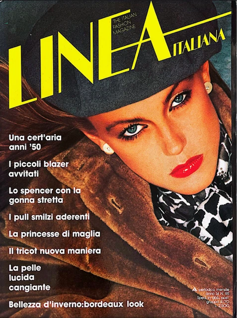 LINEA ITALIANA MAGAZINE November 1978 VIBEKE Glaviano FERRI Vintage ...