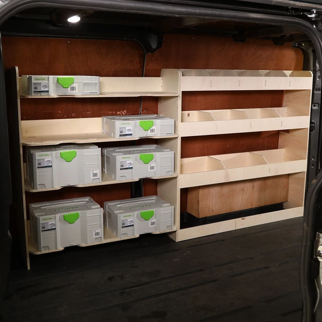 FORD TRANSIT CUSTOM SWB L1 Festool Systainer Shelving Van Racking ...