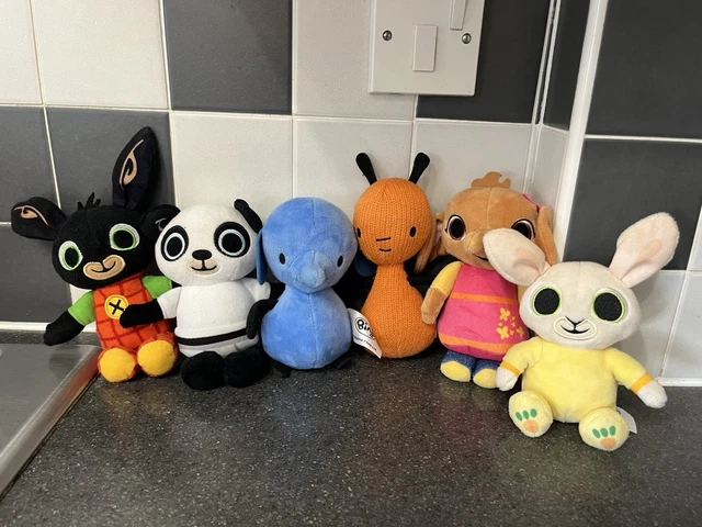 CBEEBIES BING AND Friends Soft Toys Bundle Bing Amma Charlie Sula Pando ...