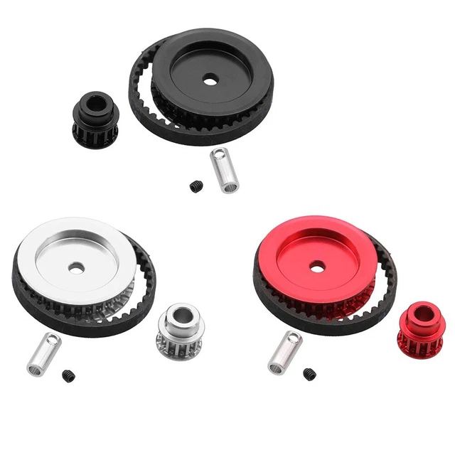 RC BELT DRIVE Gears Transmission System Gear Ratio 13:36 Kit Red ...