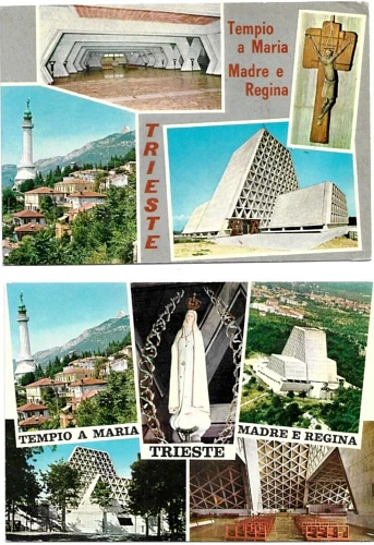 CARTOLINA DI TRIESTE ,Prosecco - Monte Grisa - Tempio Mariano - Anni'70 ...