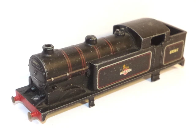 RAILWAY MODEL HORNBY Dublo EDL17 LNER N2 69567 BR Lined Black 0-6-2T ...