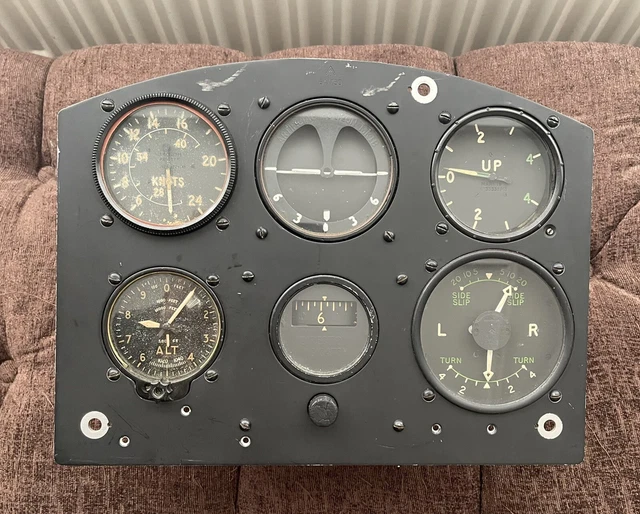 WW2 RAF SPITFIRE Hurricane Lancaster Blind Flying Panel & Instruments ...