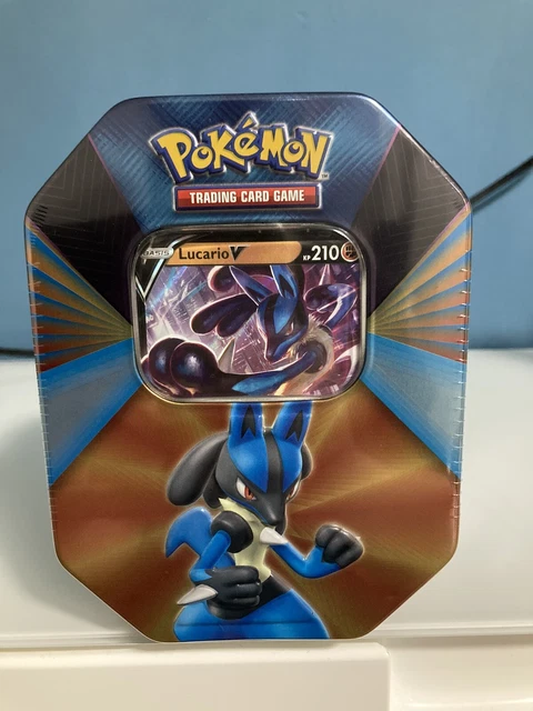 POKÉMON TCG LUCARIO V Tin Box - Deutsch NEU - Schwert Und Schild EUR 25 ...