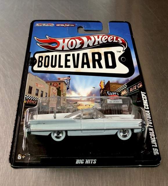HOT WHEELS ‘55 Lincoln Futura Concept White Tires Paint Boulevard ...