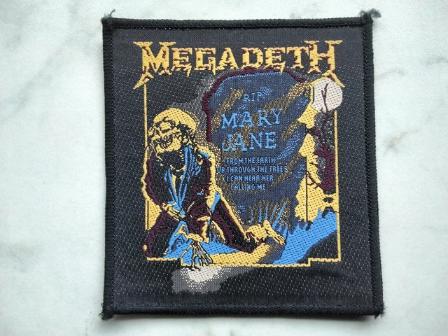 MEGADETH PATCH Original 80er MARY JANE Vintage Aufnäher 9x8,5 cm Thrash ...