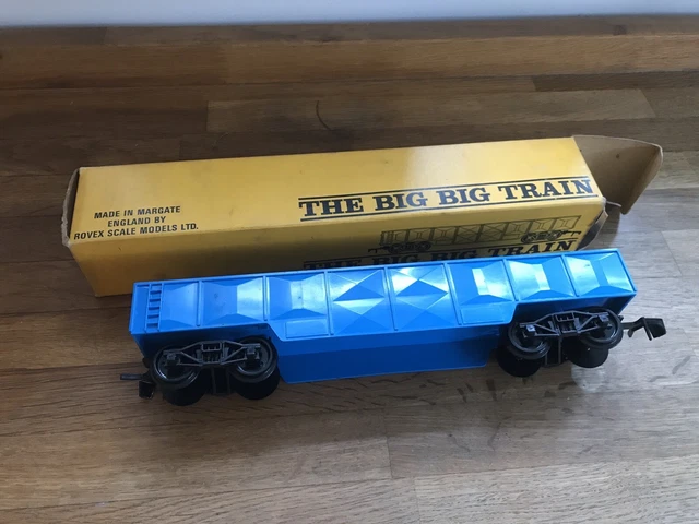 VINTAGE TRIANG BIG Big Train Double Bogie High Capacity Wagon In Box £ ...