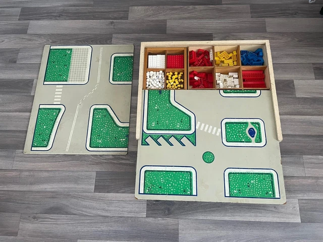 LEGO HOLZKASTEN HOLZKISTE Sortierkasten Wooden Box 50er & 60er Vintage ...