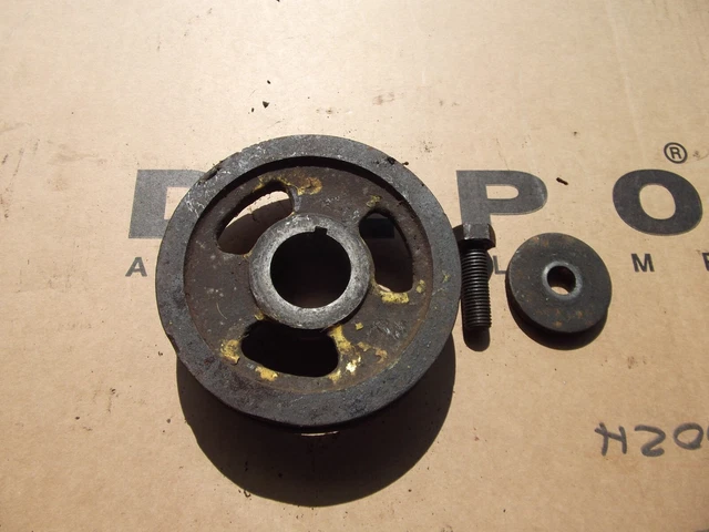 FORD 2 LITRE 205 Pinto Sohc Engine Solid Front Crank Pulley & Bolt ...