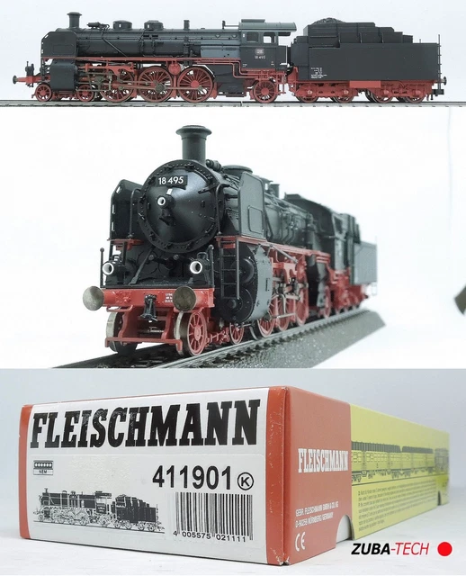 FLEISCHMANN 411901 DAMPFLOK BR 18.4 der DB, H0 GS Analog mit OVP / H798 EUR 282,00 - PicClick DE