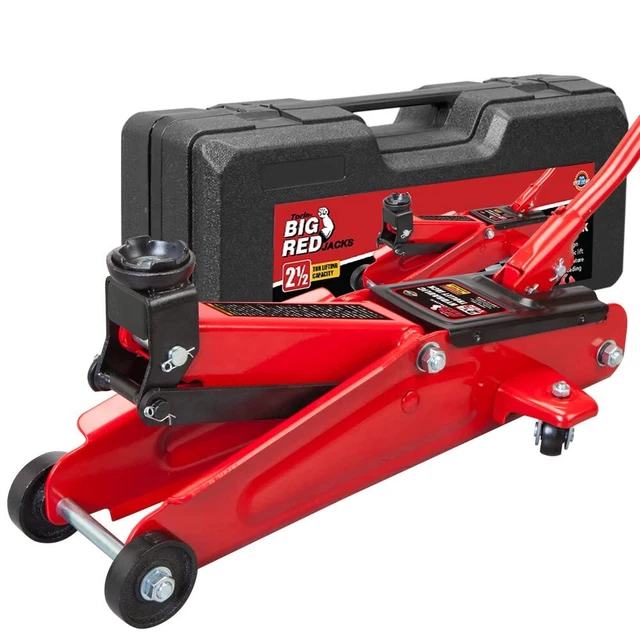 BIG RED TORIN Hydraulic Trolley Floor Service/Floor Jack with case, 2.5 ...
