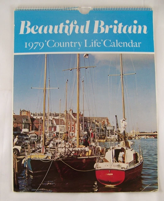 VINTAGE BEAUTIFUL BRITAIN 1979 Country Life Calendar 13"x10" £9.43 ...