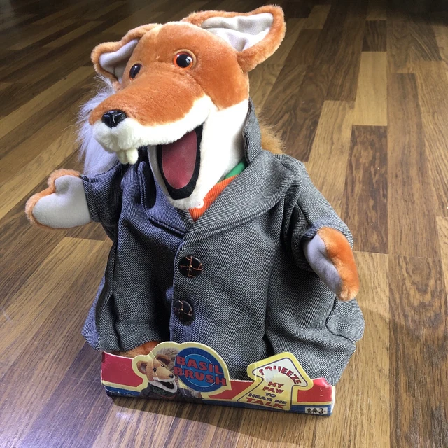 VINTAGE BASIL BRUSH Talking Large Plush Soft Toy 2001 Working Rare ...